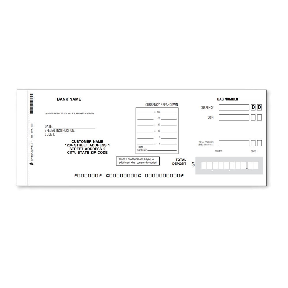 Deposit Slips